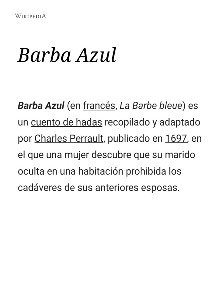 Barba Azul | PDF
