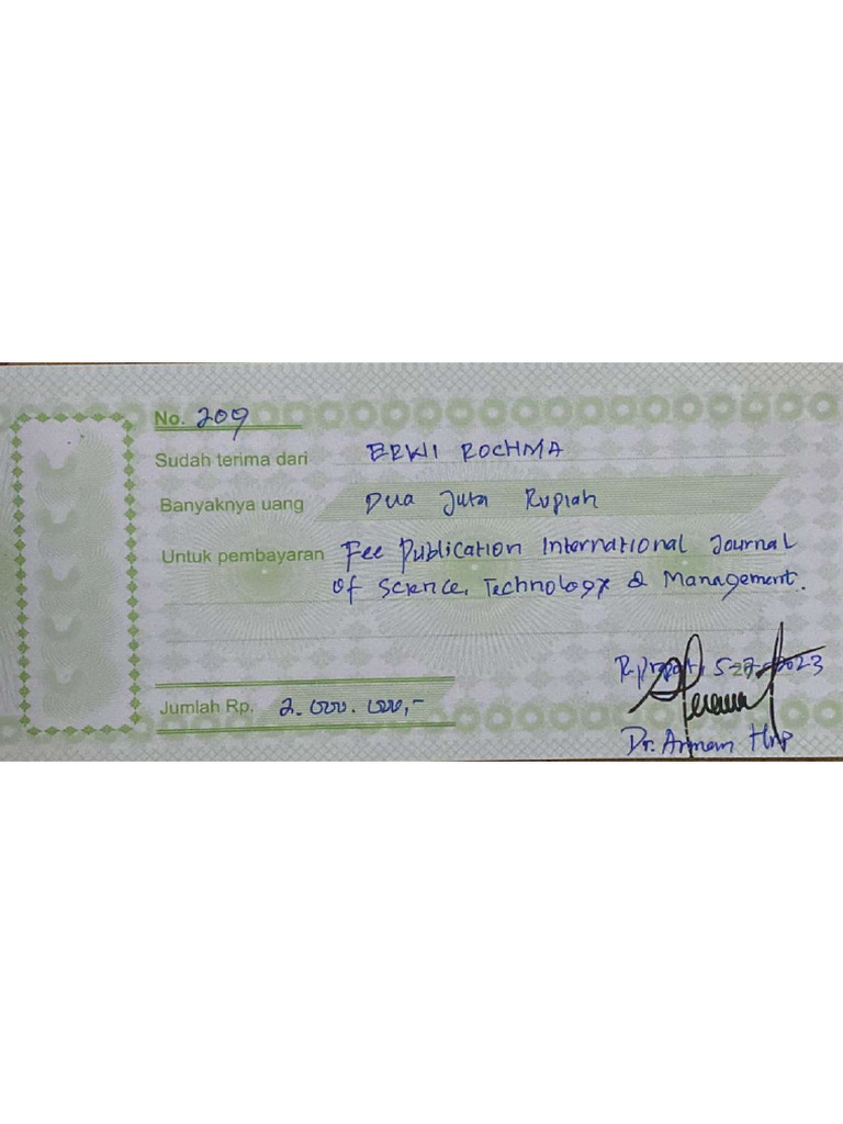 Kwitansi_Erwi Rochma | PDF