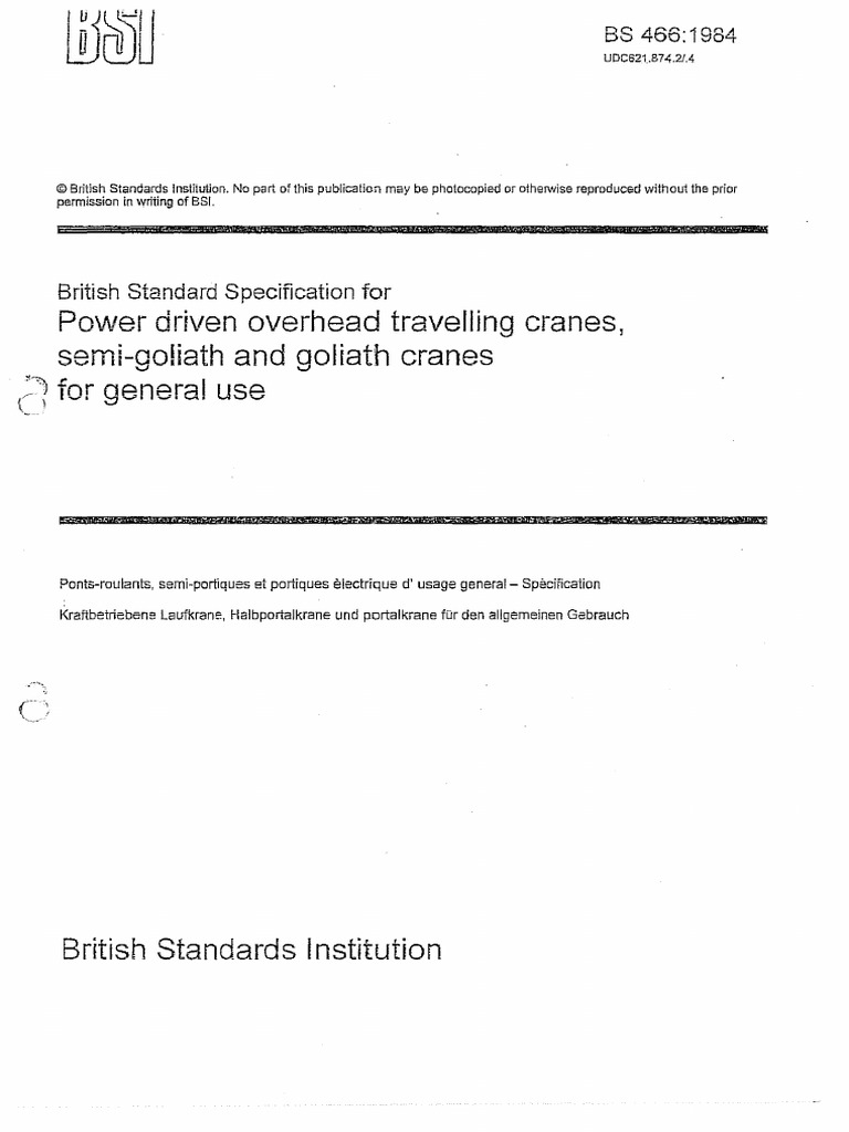 BSS 466_Crane Design | PDF