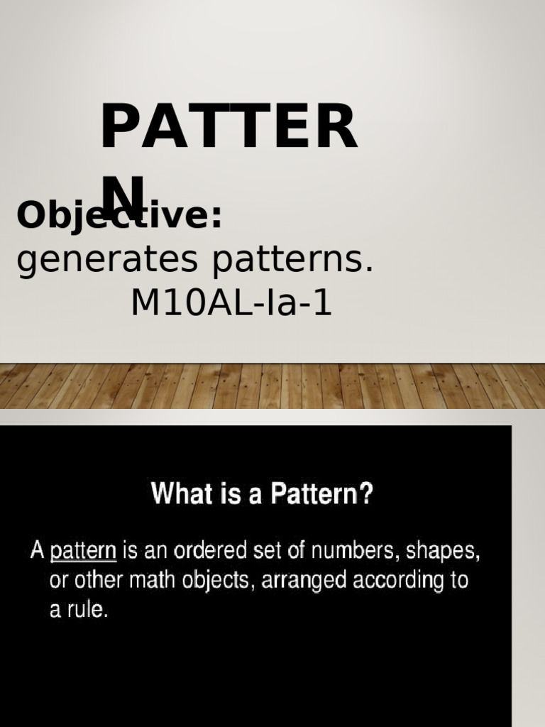 G10 Math Q1 - Week 1 - 2 - Generates Pattern | PDF