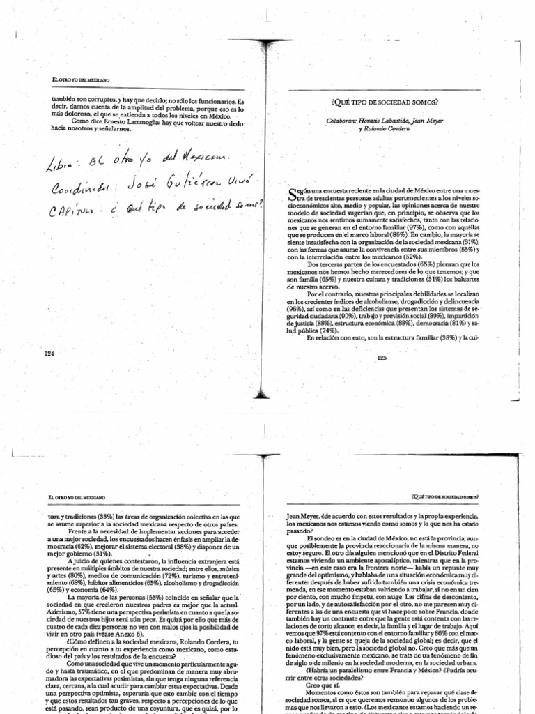 El Otro Yo Del Mexicano | PDF