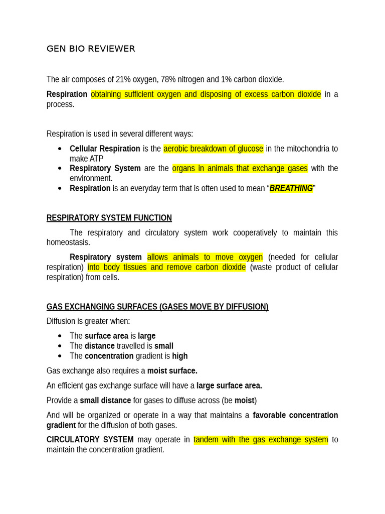 Gen Bio Reviewer | PDF