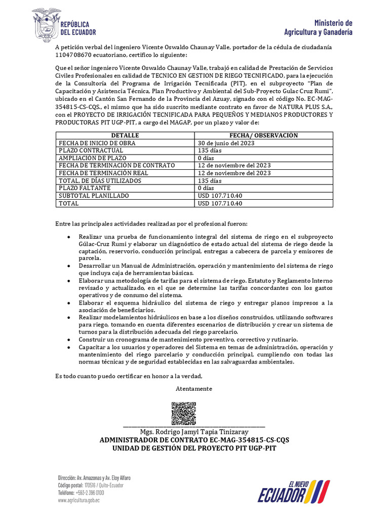 2 Certificado Gulac-Signed | PDF | Technology & Engineering