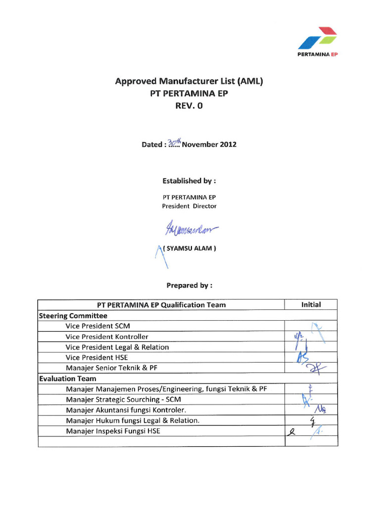 Form Pengesahan AML | PDF