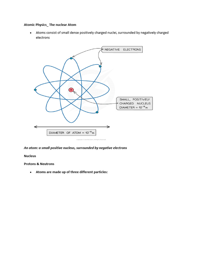 Kami Export - Atomic Physics - The Nuclear Atom | PDF