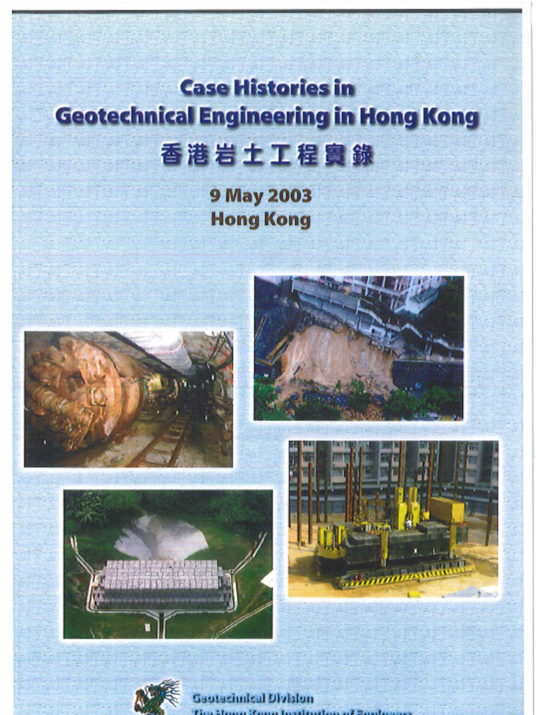 Case Histories in Geotechnical Engineering in HK | PDF