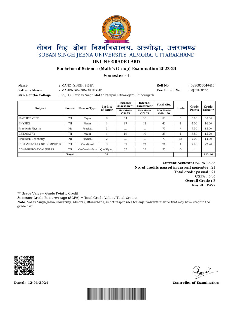 Bachelor of Science (Math's Group)_YearSession_2023-2024-December 2023 ...