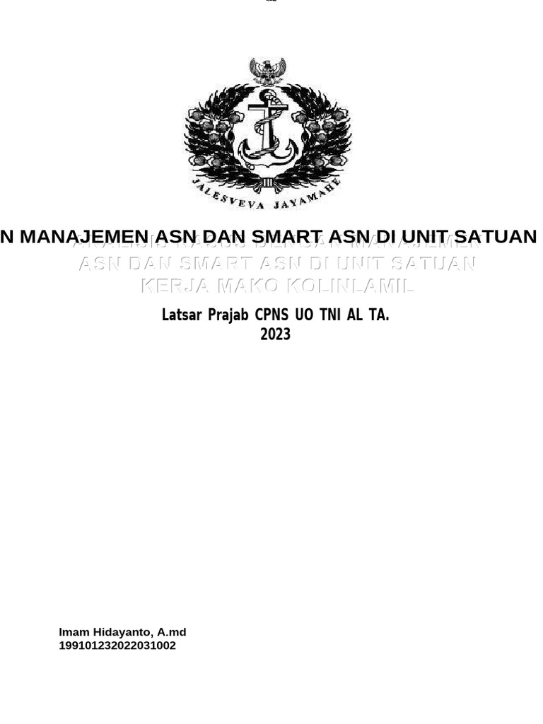 Analisis Isu Manajemen Asn Dan Smart Asn Di Unit Kerja | PDF