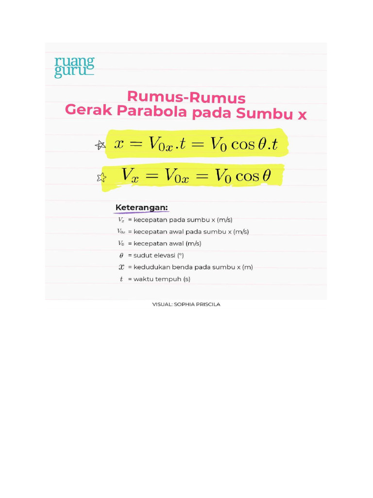 Rumus Horizontal Gerak Parabola | PDF