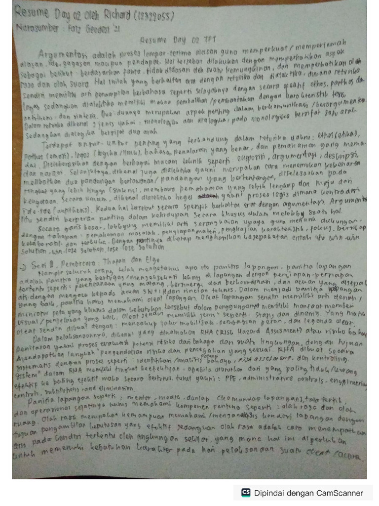 Resume TFT 21 April 2024 - 12322055 - Richard PDF | PDF