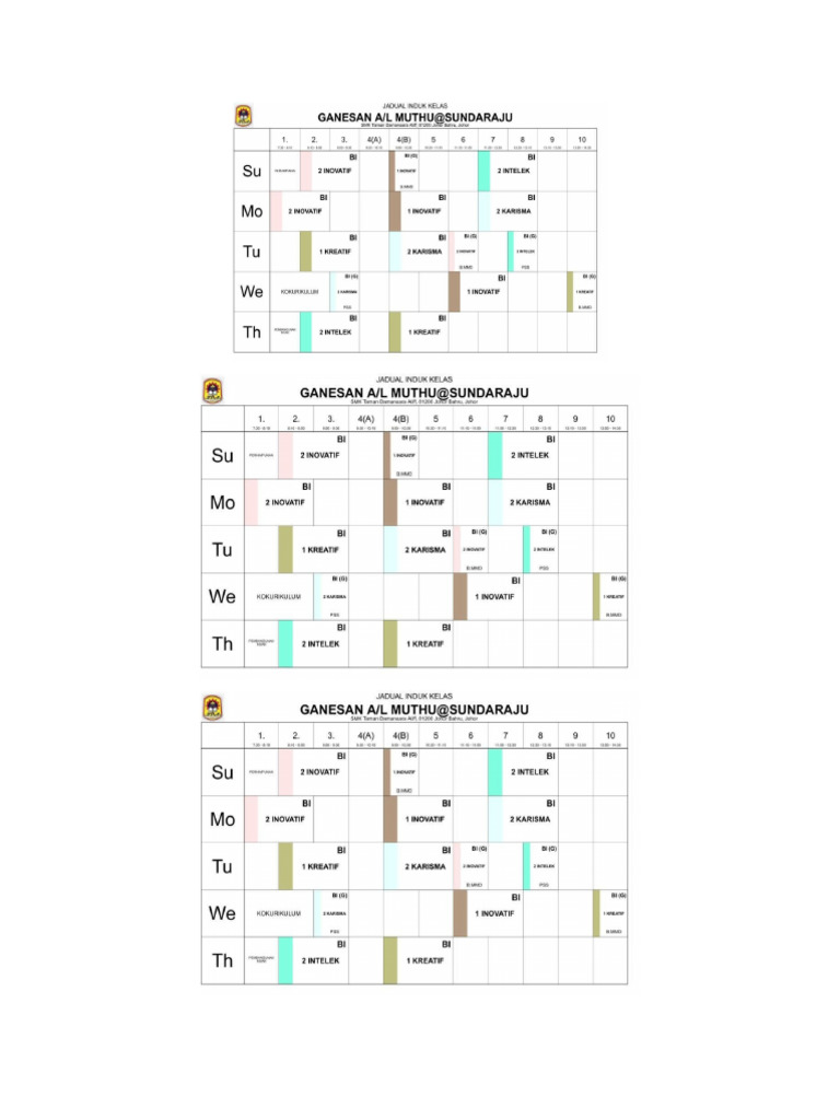 TIME TABLE JULY 2024 | PDF