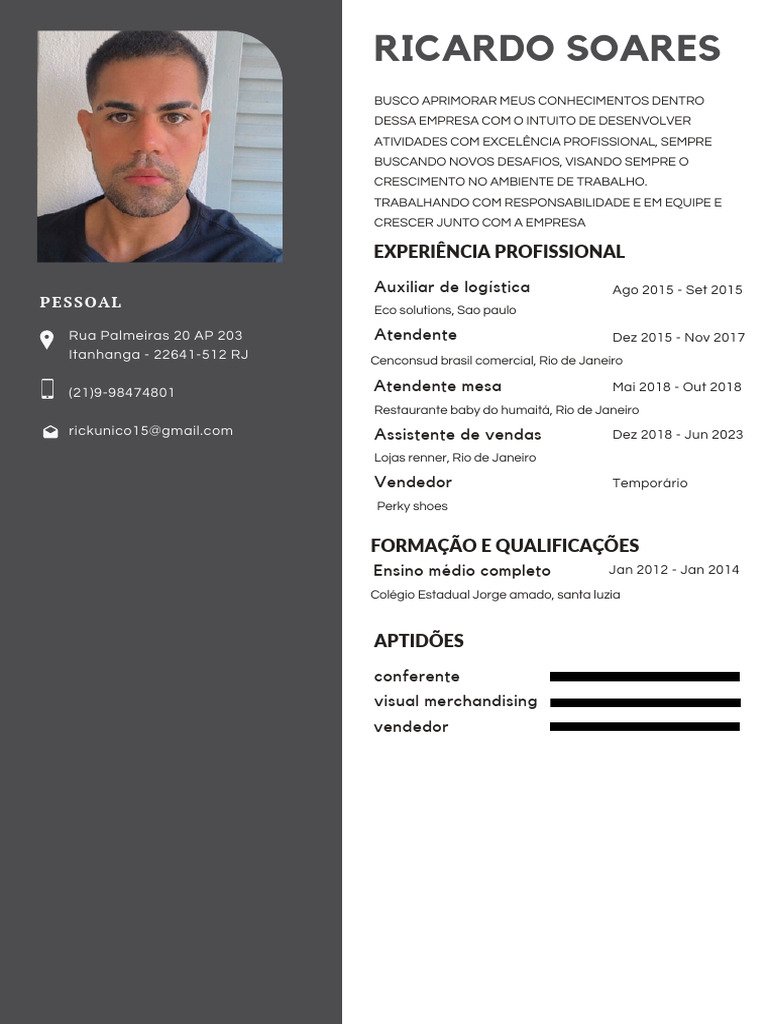 Curriculum Ricardo | PDF