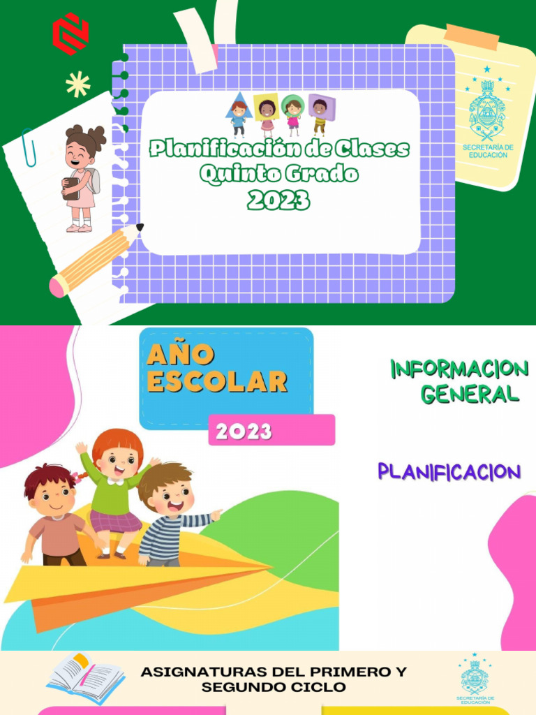 5° PLANIFICACIONES QUINTO | PDF