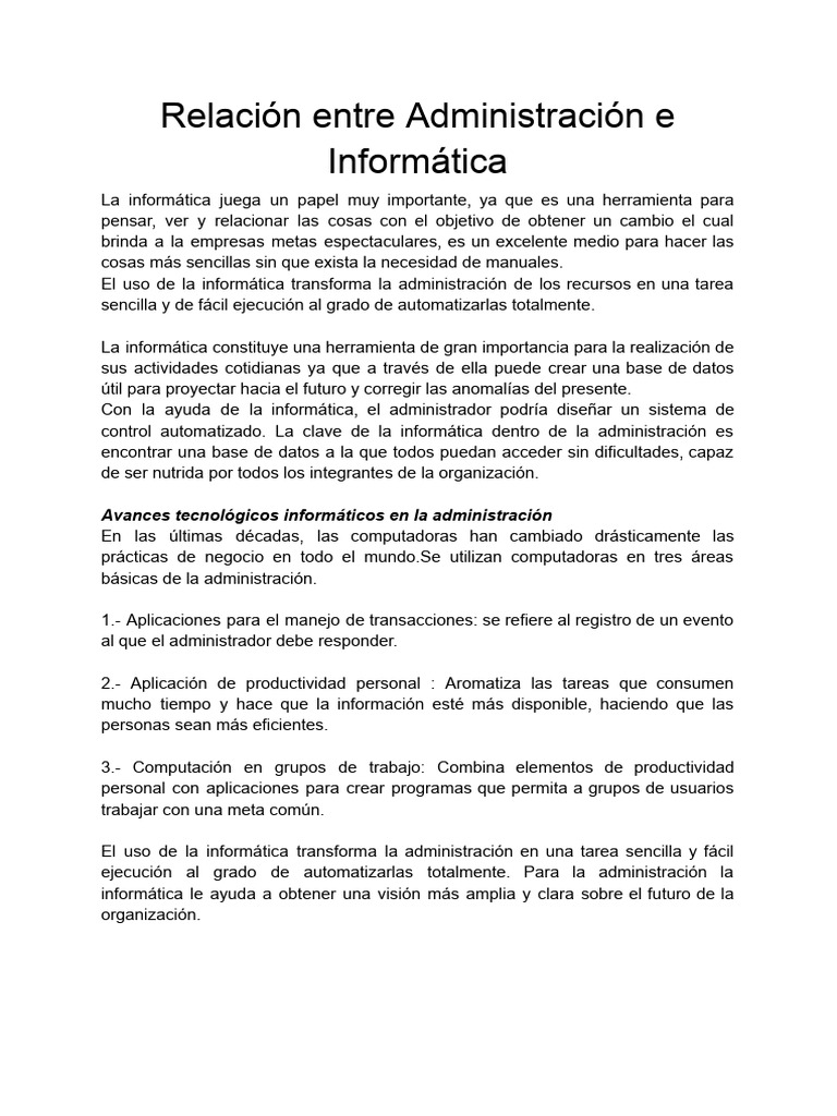 Tarea de Informatica | PDF