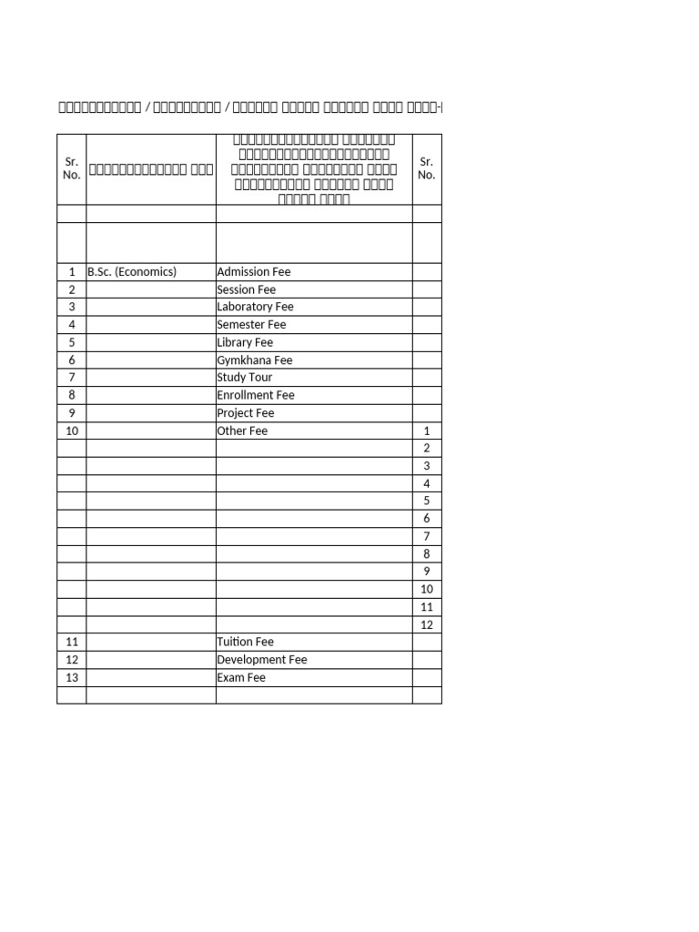 Gokhale Institute Fee Structure 2022-23 | PDF | Fee