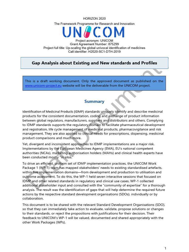 UNICOM Gap Analysis.draft .v12 1 | PDF
