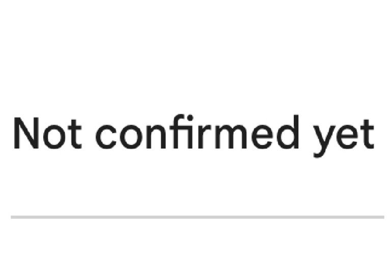Not Confirm | PDF