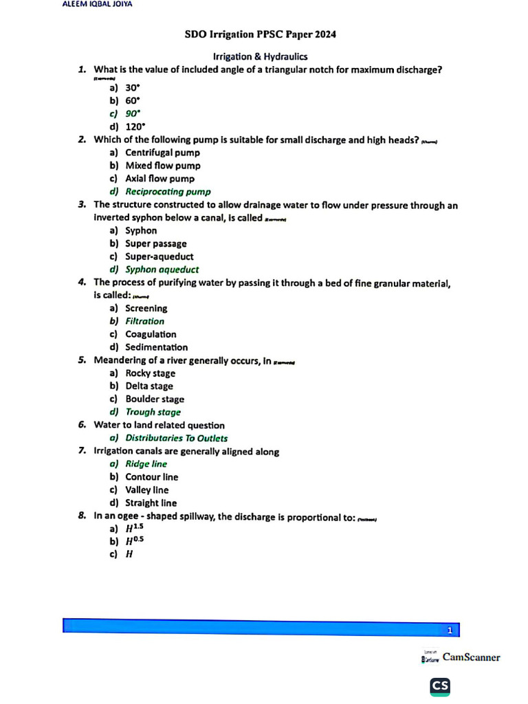 PPSC SDO Past Papers and Syllabus | PDF