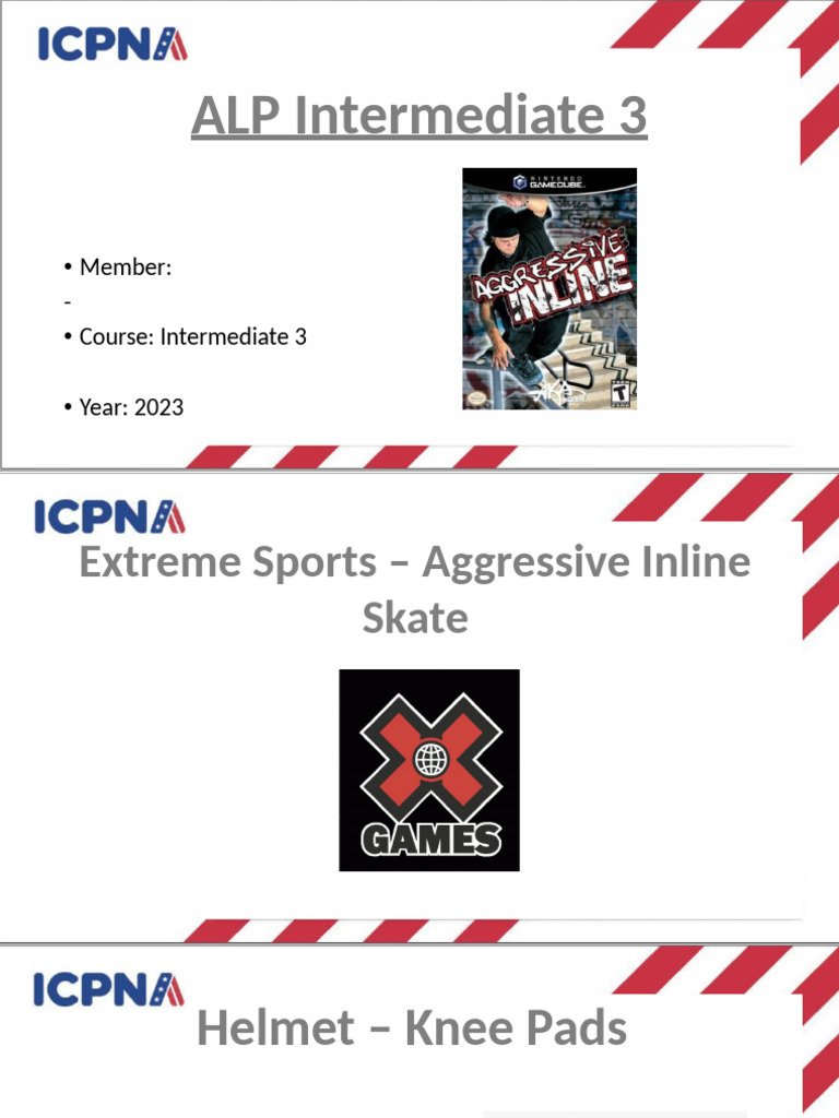 ALP Intermediate 3: Member: - Course: Intermediate 3 Year: 2023 | PDF