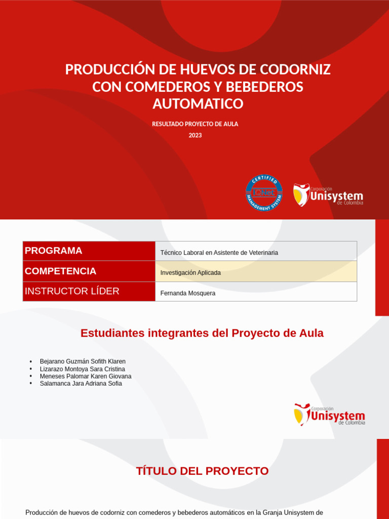Modelo Presentacion Proyectos de Aula | PDF