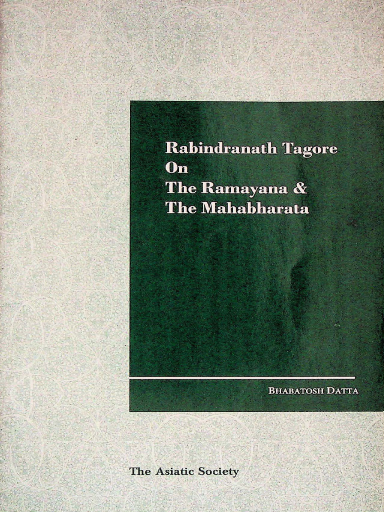 Tagore's Insights on Ramayana & Mahabharata | PDF | Ramayana | Poetry