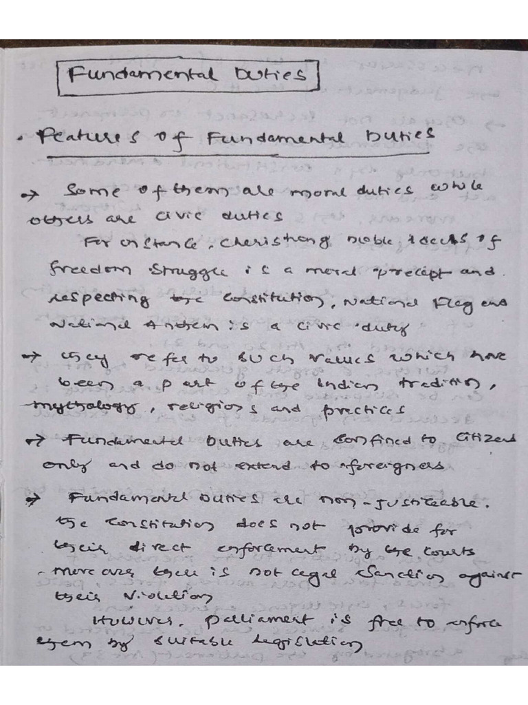 Fundamental Duties | PDF