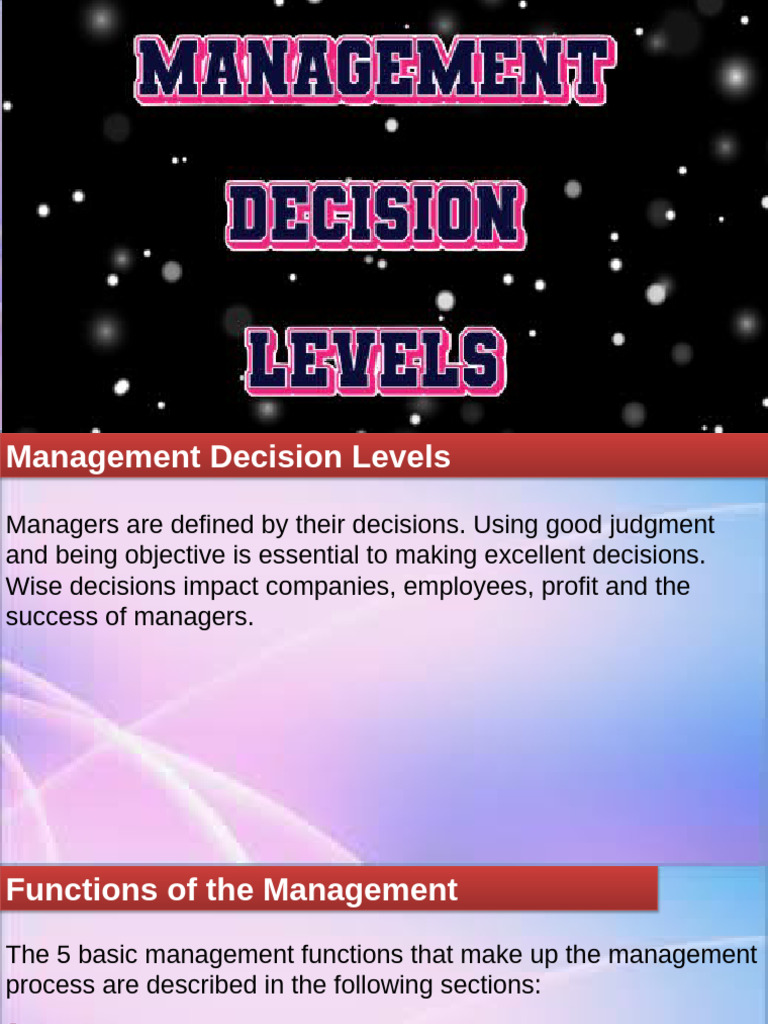 CHAPTER TWO Management Decisions | PDF