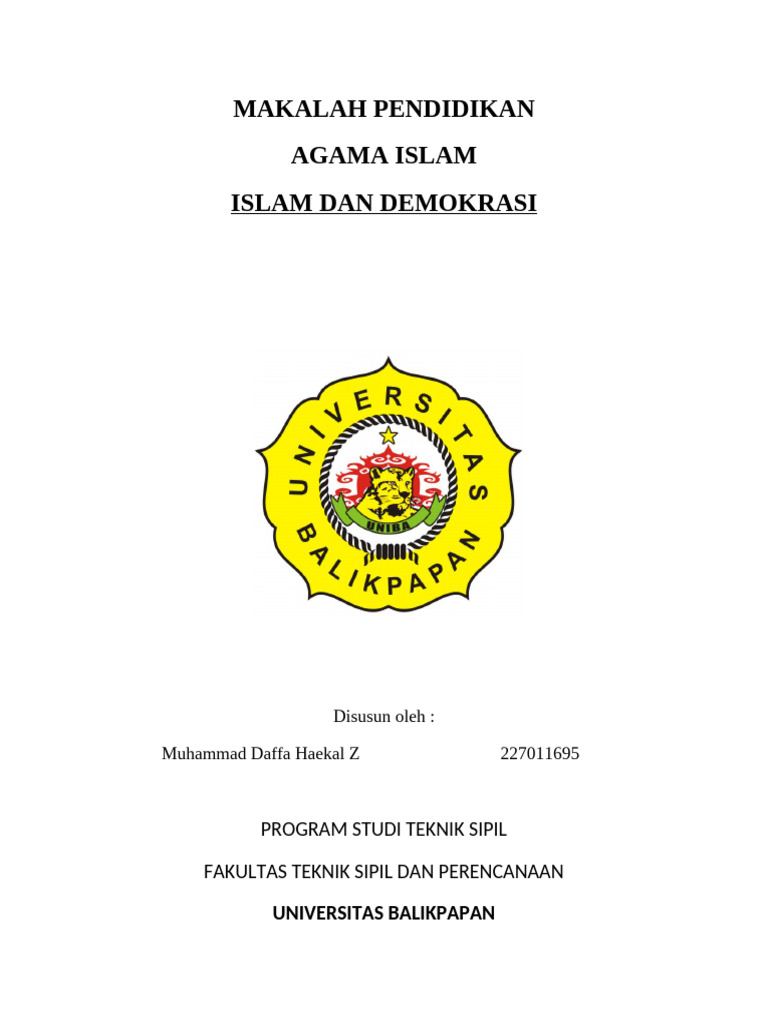 Mak. Islam Dan Demokrasi | PDF