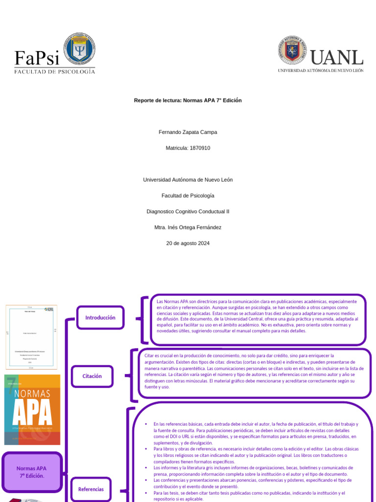 Reporte APA 7 | PDF