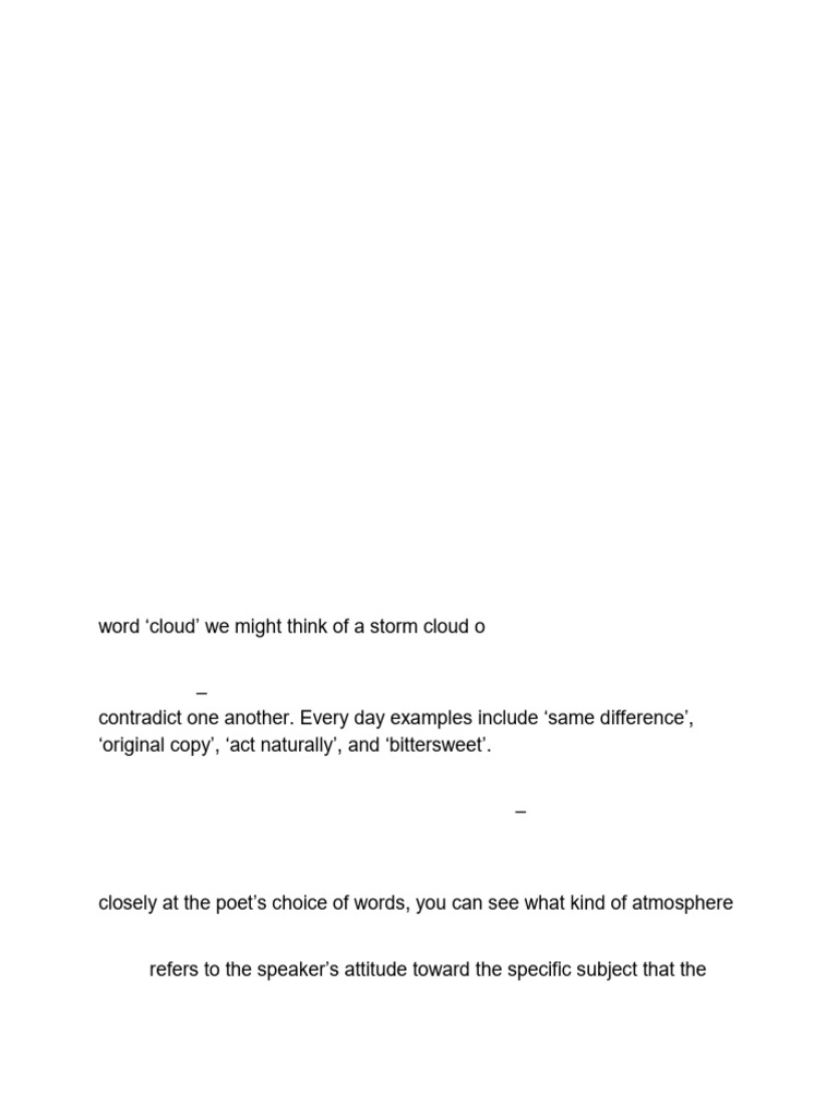 Eng1501 Unit 2 - Poetry Study Notes | PDF | Poetry | Rhyme