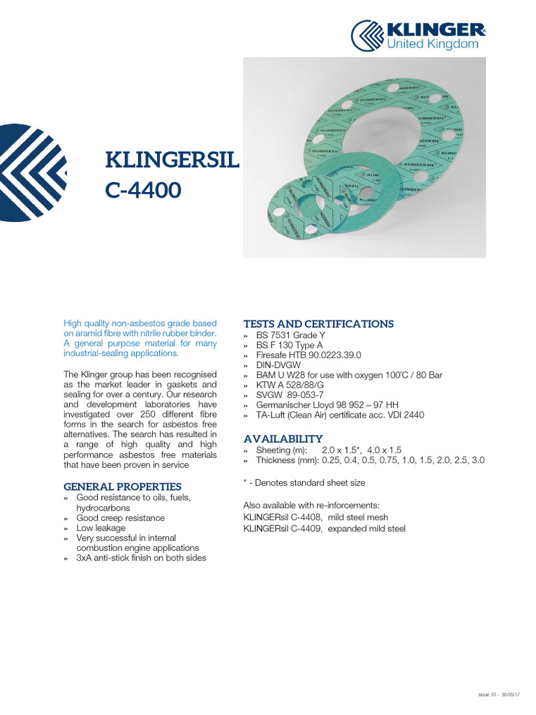 KLINGERsil C-4400 | PDF