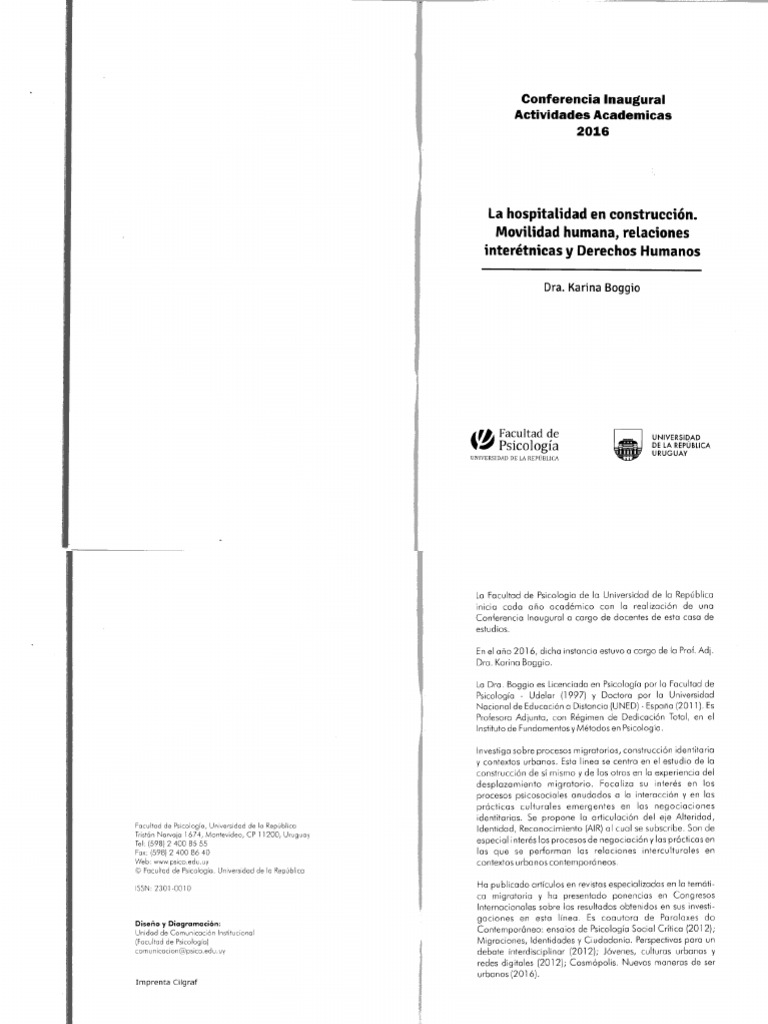 La Hospitalidad - Boggio | PDF