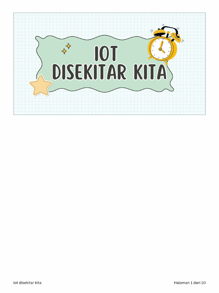 Iot Disekitar Kita | PDF