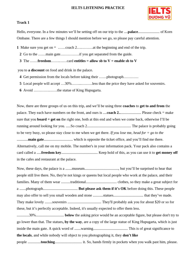 Key Lesson 2 Listening | PDF