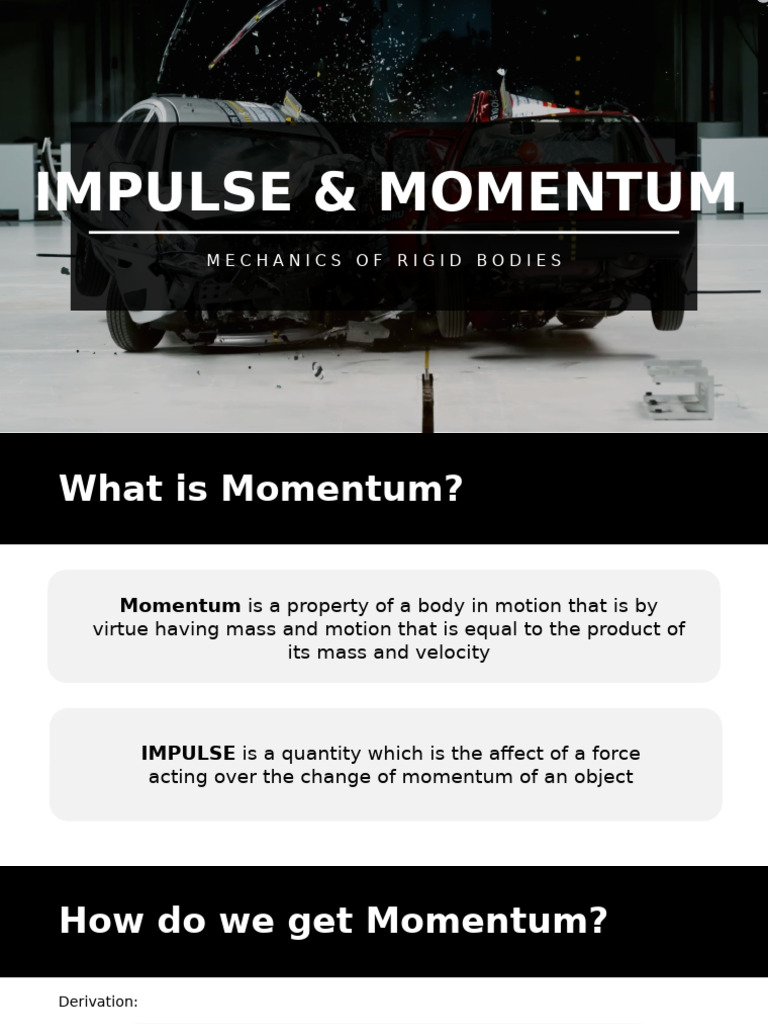 Presentation 12 Impulse and Momentum | PDF