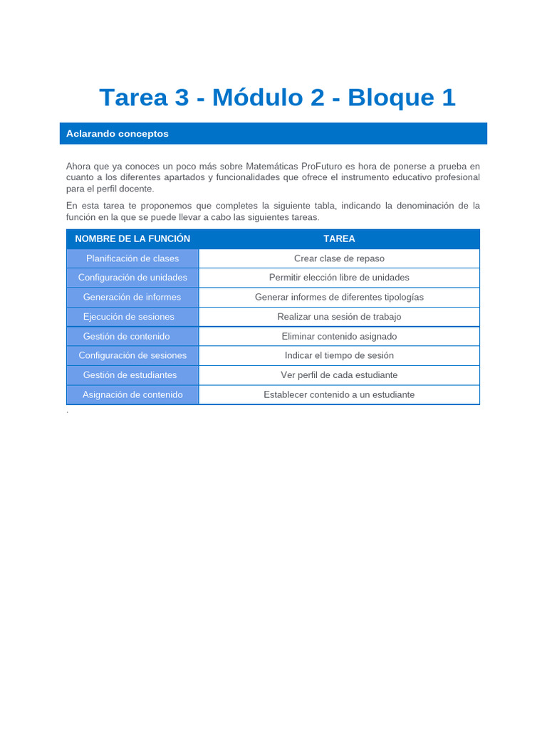 Plantilla para La Realización de La Tarea 3 - Módulo 2 - Bloque 1 - ES | PDF