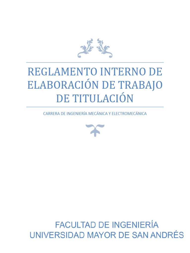 Reg Nterno Titulaci-N Version Definitiv | PDF