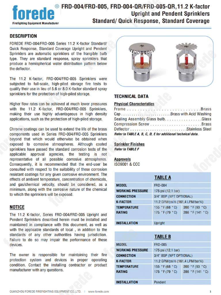 FRD-004-005 Catalogue K11.2 | PDF