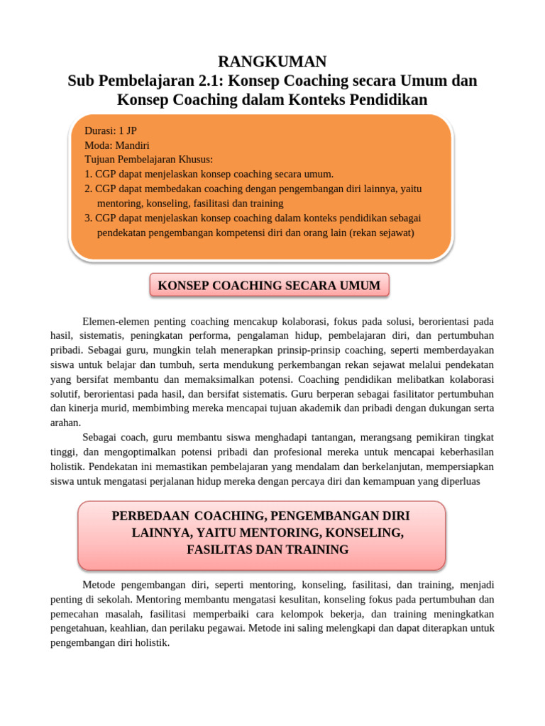 Rangkuman Materi Modul 2.3-2 | PDF