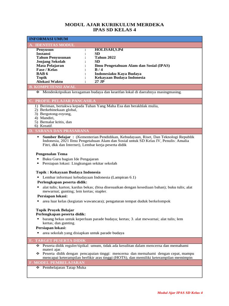 Modul Word Keberagaman | PDF