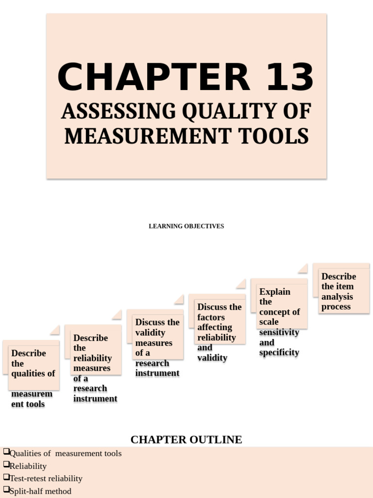Measurement Tool Quality Guide | PDF | Validity (Statistics ...