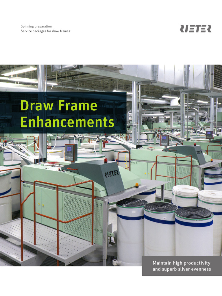 Rieter Draw Frame Enhancements Brochure en | PDF