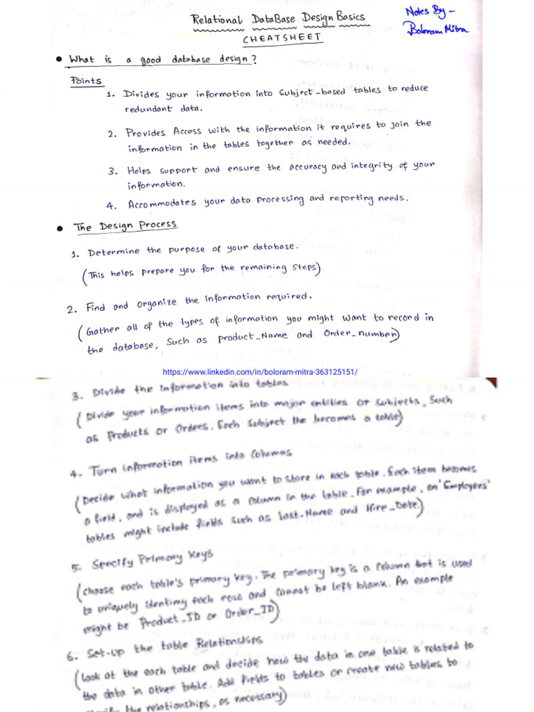 Relational Database Designing Basics | PDF