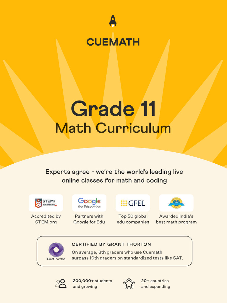 Grade 11 Math Curriculum Overview | PDF | Line (Geometry) | Function (Mathematics)