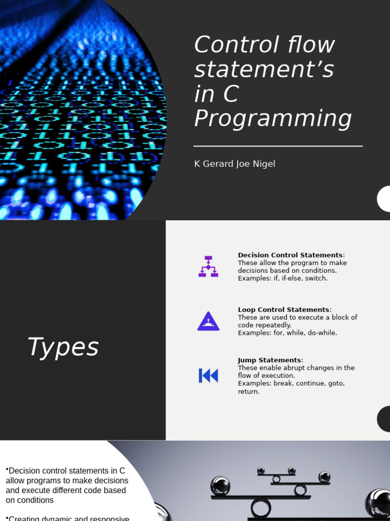 Control Flow Statement's | PDF