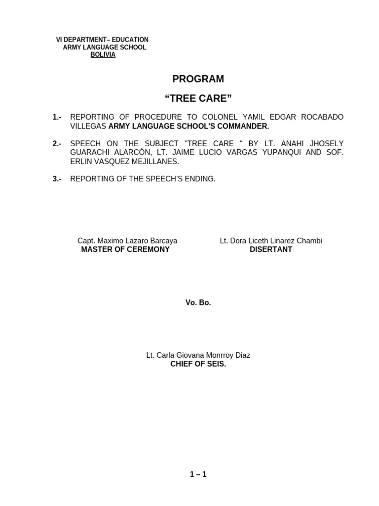 Programa Ingles Arbol | PDF