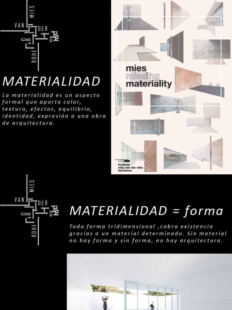 Materialidad Mies Van Der Rohe | PDF