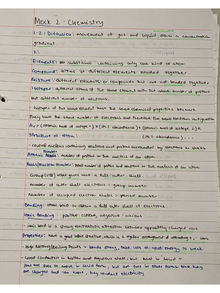 Chemistry_0620_Notes | PDF Chemistry_0620_Notes | PDF