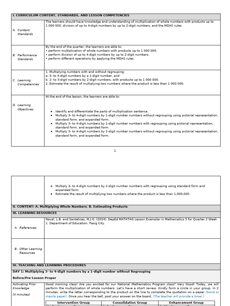 CO 2024 LS Grade 5 NMP Quarter 2 Week 555 | PDF