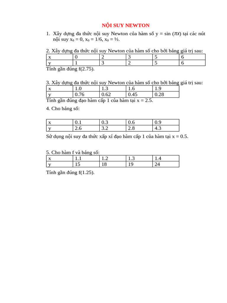 BT - Tuan 11 - N I Suy Newton | PDF